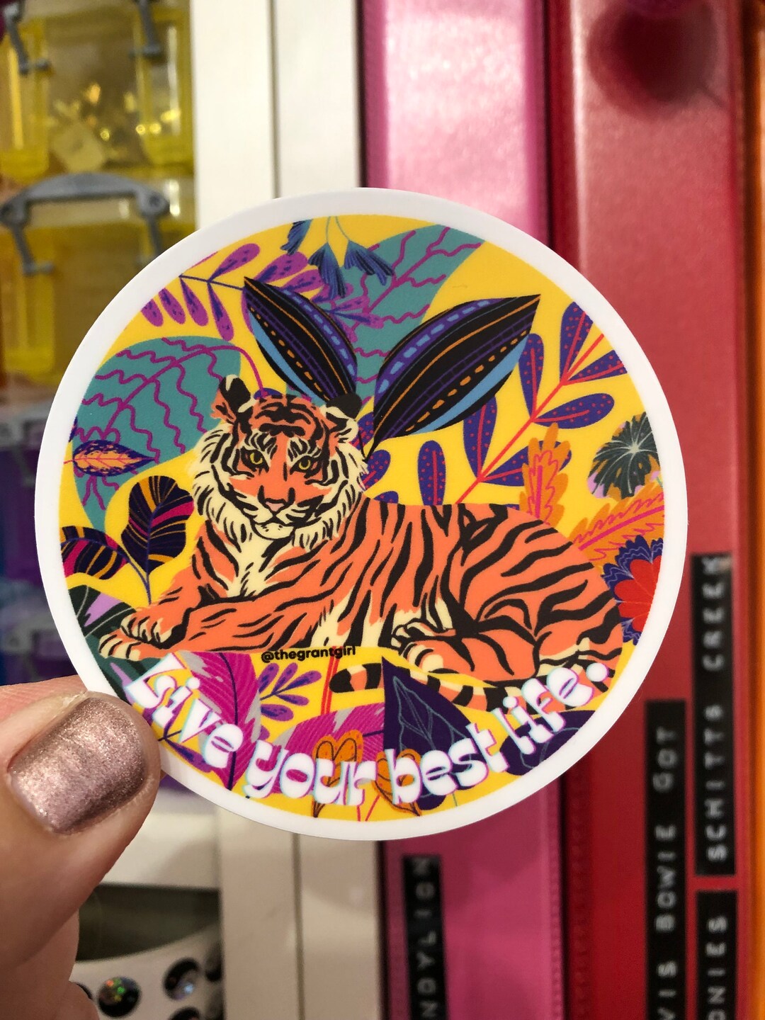 SALE Jungle Tiger Live Your Best Life Sticker Vinyl - Etsy