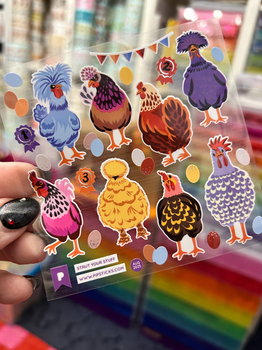 Fancy Fair Chicken Hen Chick Egg Stickers - Etsy