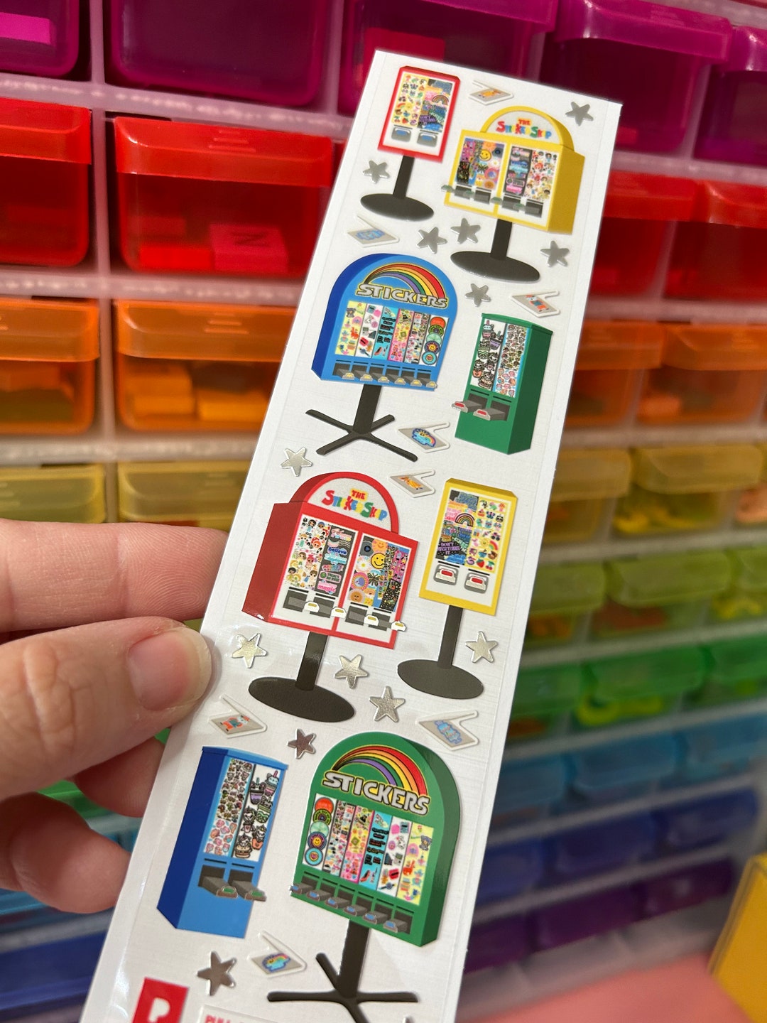 Vending Machine Quarter Gumball Vend Stickers - Etsy