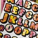 Big Sheet of Groovy Flower Power Alphabet Alpha Letter Stickers - Etsy