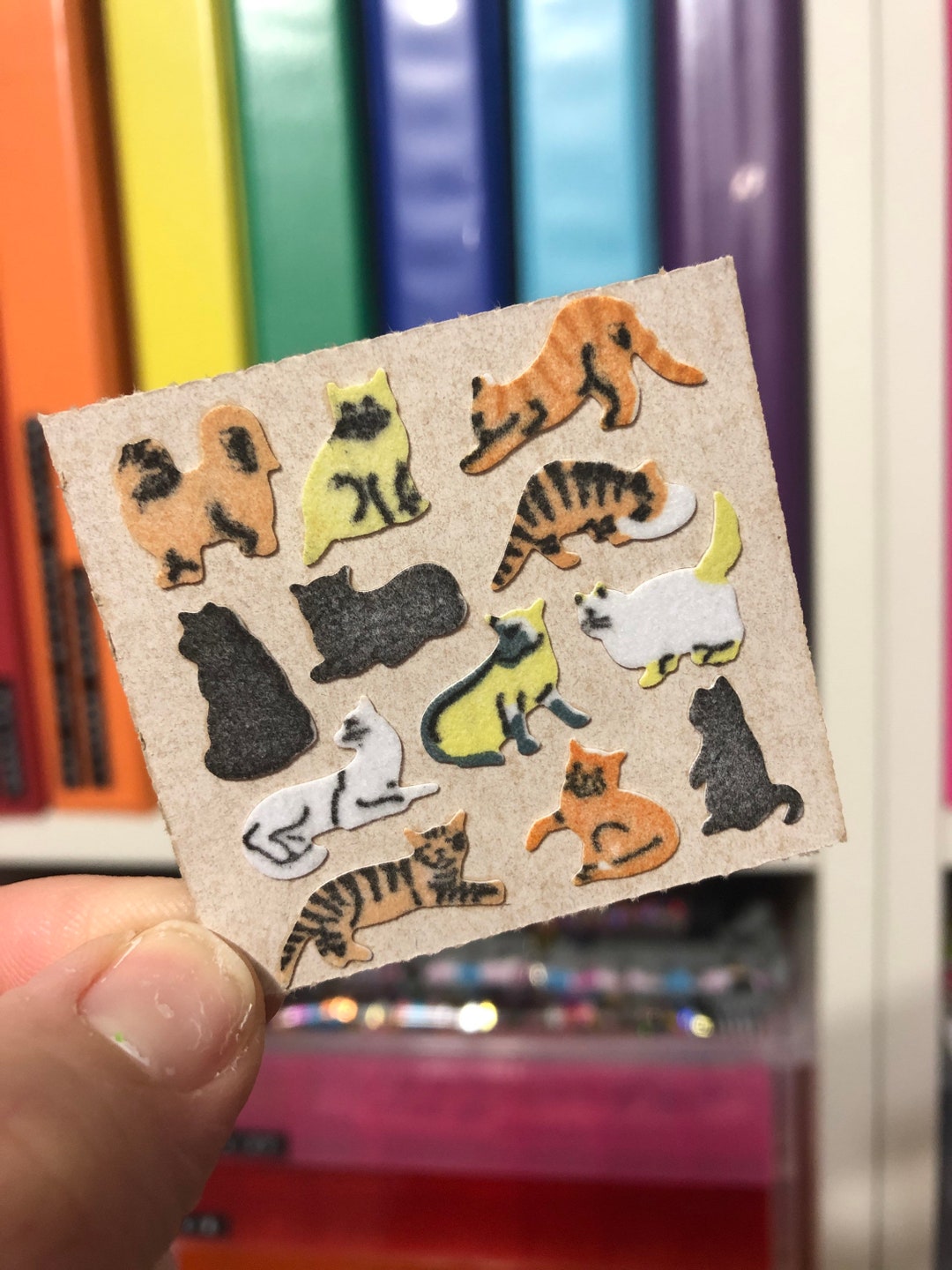 Vintage Fuzzy Kitten Cat Stickers Discontinued - Etsy