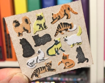 Fuzzy Cat Stickers - Etsy