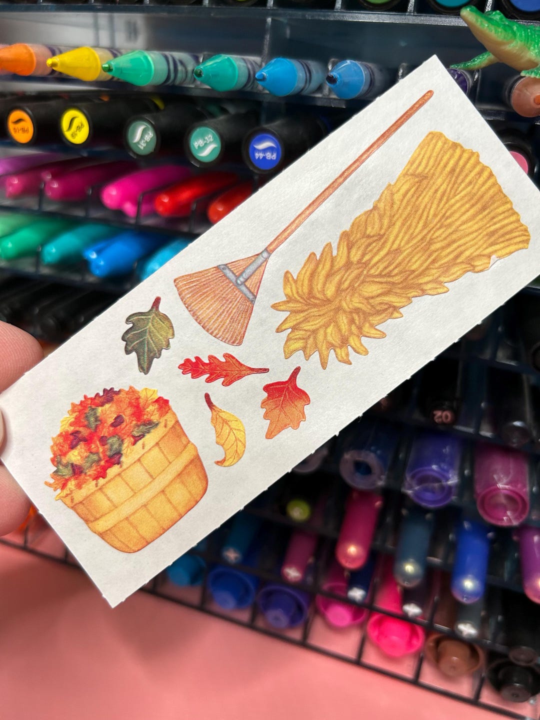 Vintage Fall Autumn Leaves Raking Rake Hay Stickers - Etsy