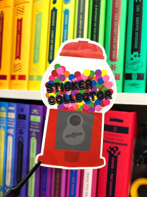 Big Sticker Collector Gumball Machine Sticker | Etsy