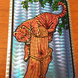 Rare Vintage Prism Tiger Sticker 1980s - Etsy