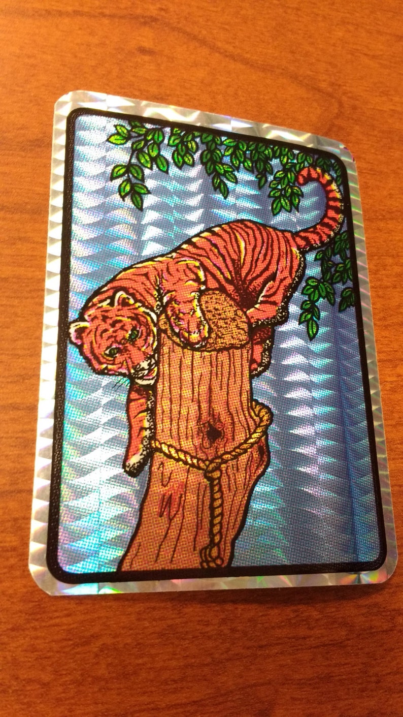 Rare Vintage Prism Tiger Sticker 1980s - Etsy