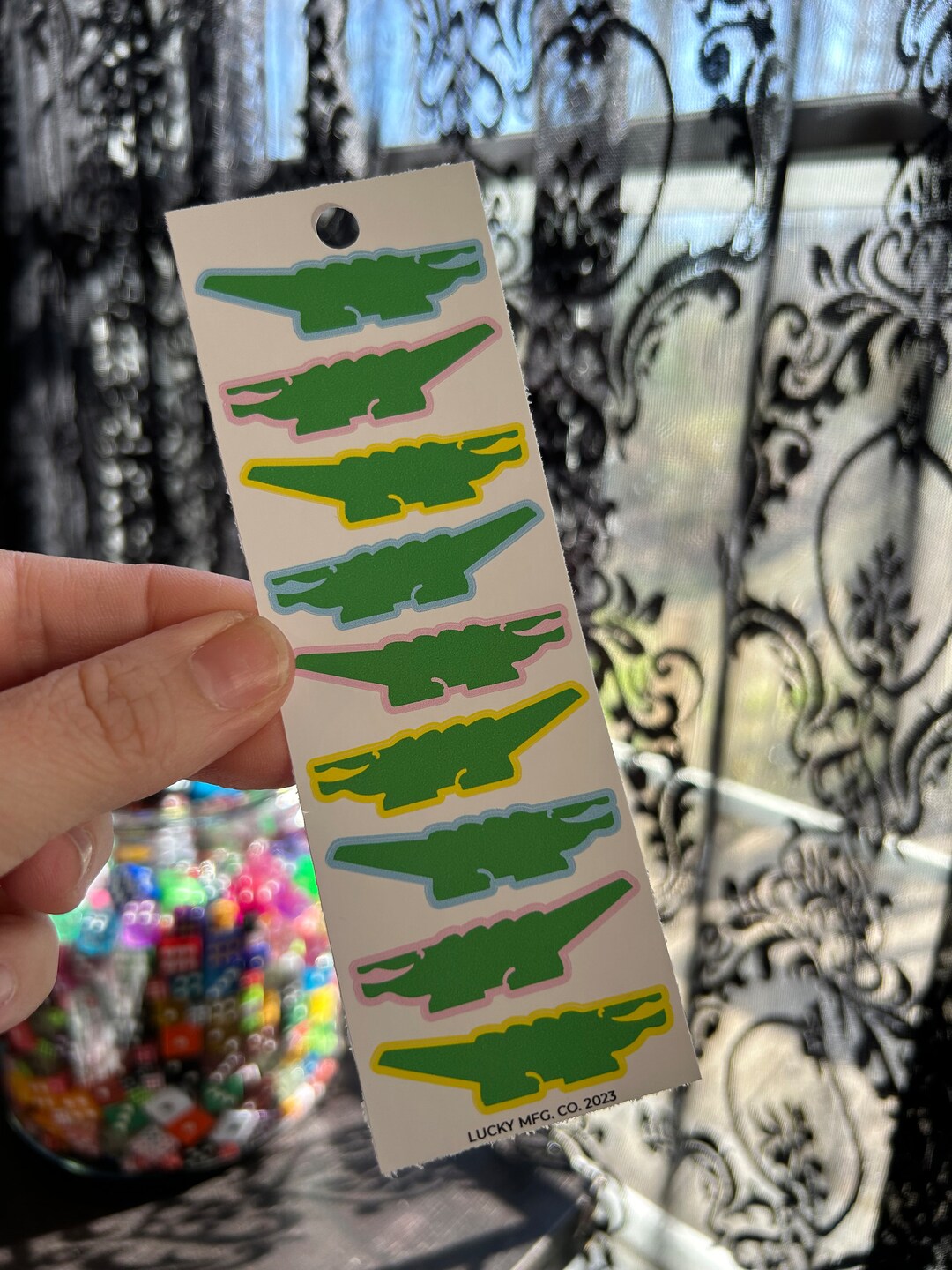 Strip of Preppy Alligator Crocodile Stickers - Waterproof Vinyl - Etsy