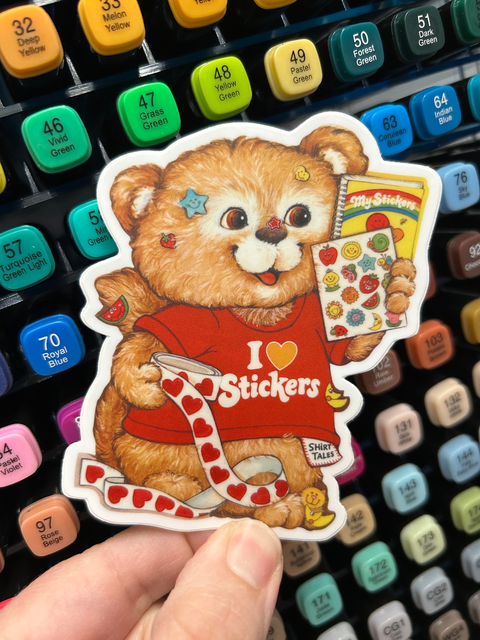 Retro I Love Stickers Collector Sticker Pick 1 - Etsy