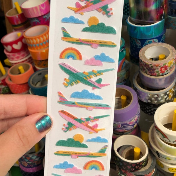 Flocked Stickers - Etsy