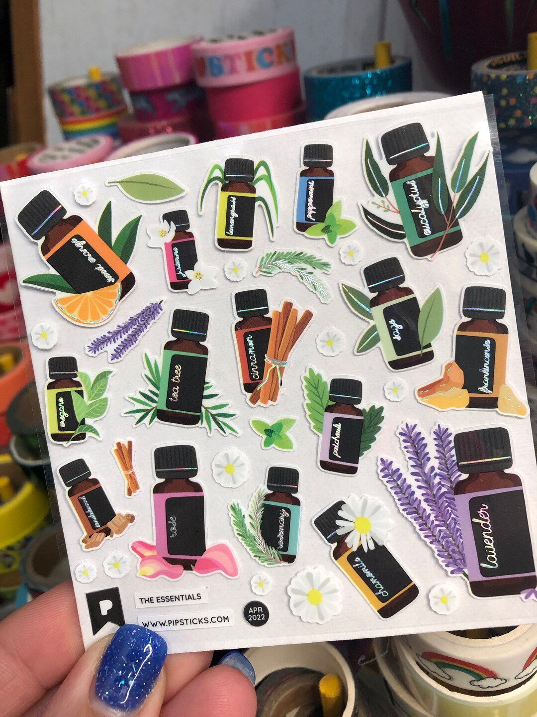 Essential Oils Stickers - Etsy
