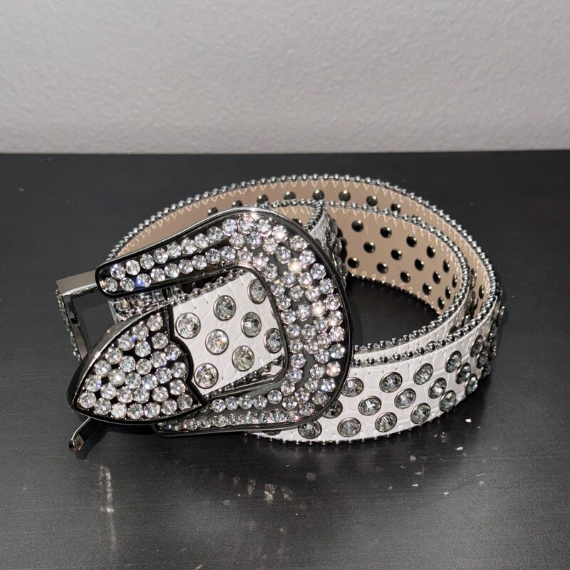 Cowboy Belt With Rhinestone Men - Etsy