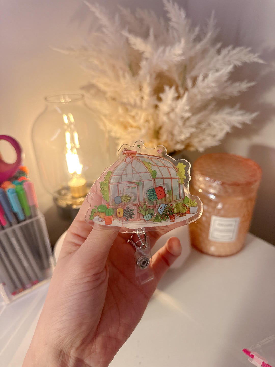 Greenhouse Shaker Badge Reel - Etsy