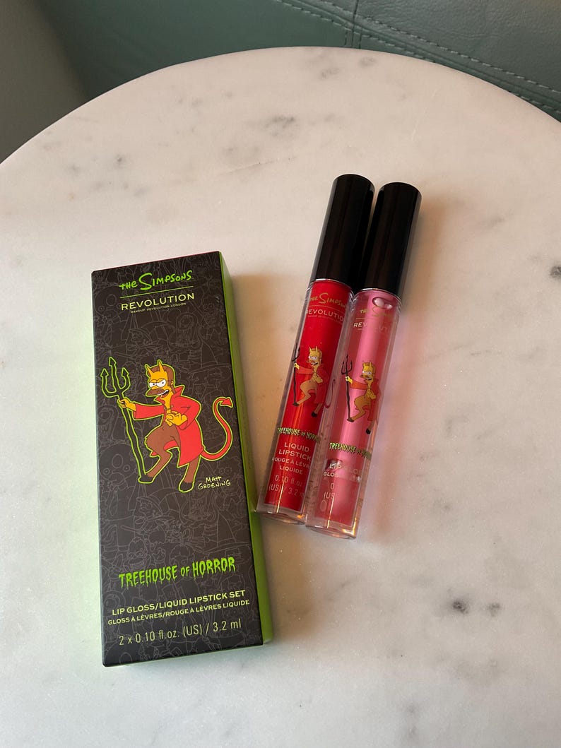 Revolution the Simpsons DEVIL FLANDERS Lip Kit - Etsy