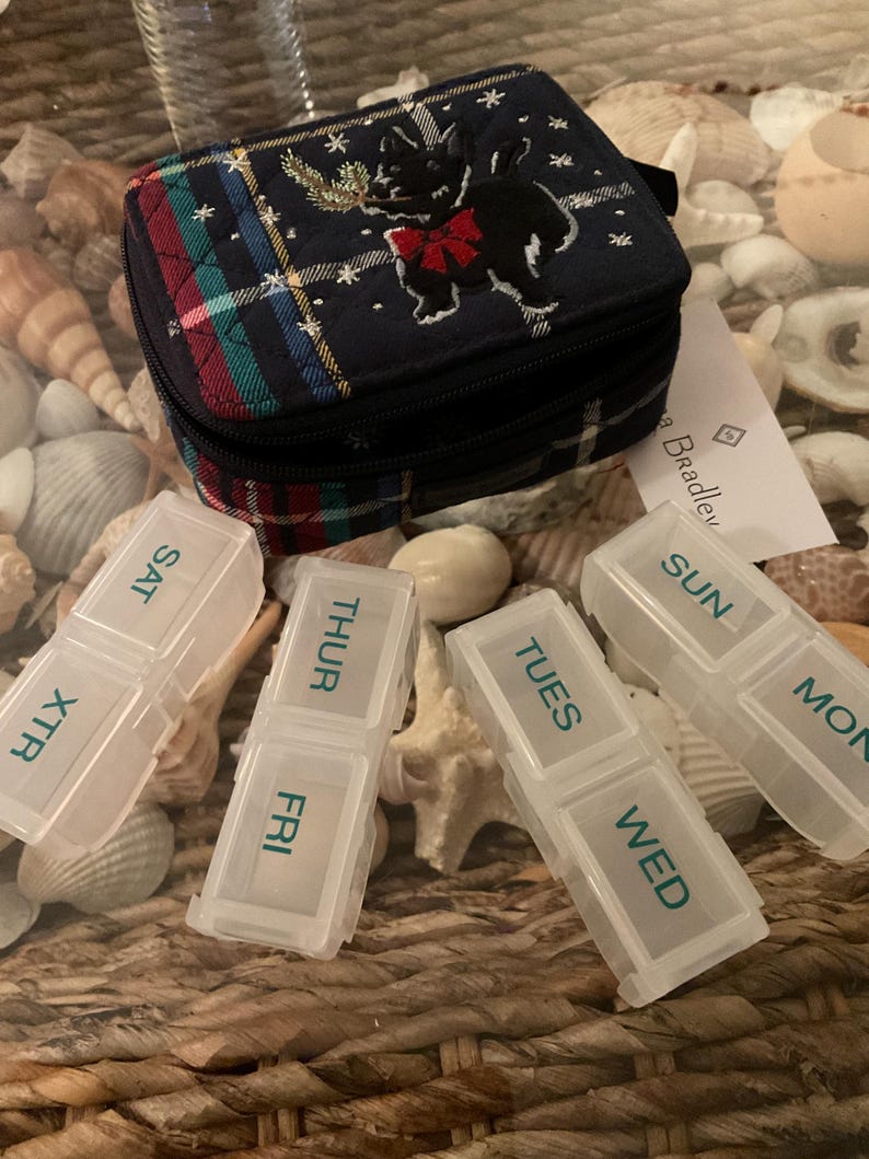 Vera Bradley Scottie Dog Travel Pill Case - Etsy