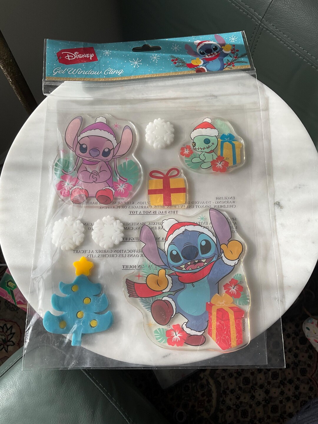 Disney Stitch Christmas Window Clings - Etsy