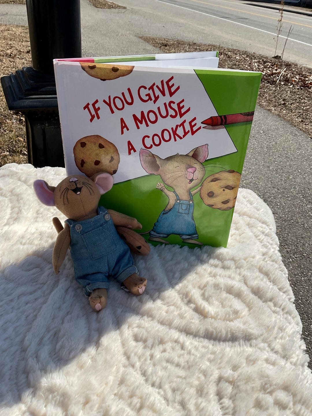 Vintage If You Give a Mouse a Cookie Hard Cover Book With Doll - Etsy