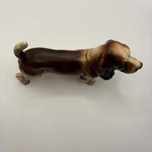 Vintage Enesco 1950s Bassett Hound Dog Porcelain Bisque Ceramic ...