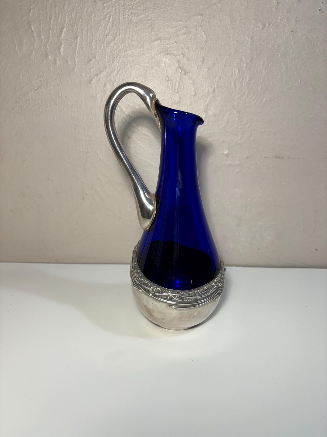 Vintage Donar Israeli 925 Sterling Silver Cobalt Blue Small Pitcher ...