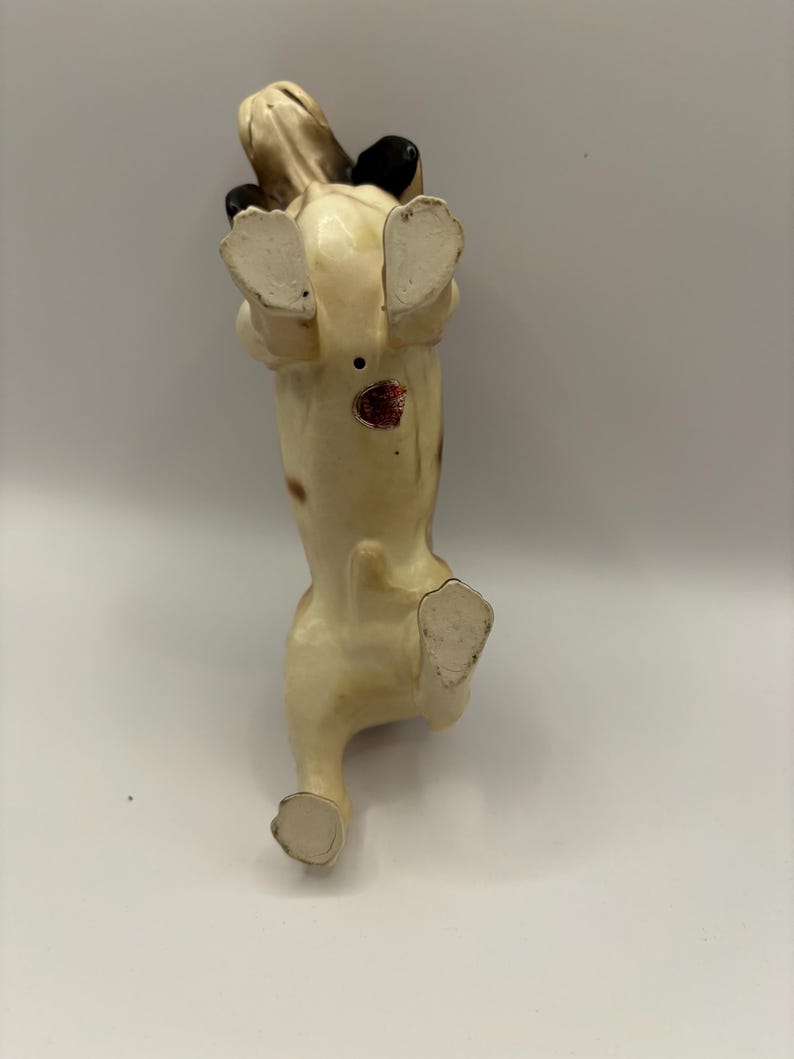 Vintage Enesco 1950s Bassett Hound Dog Porcelain Bisque Ceramic ...