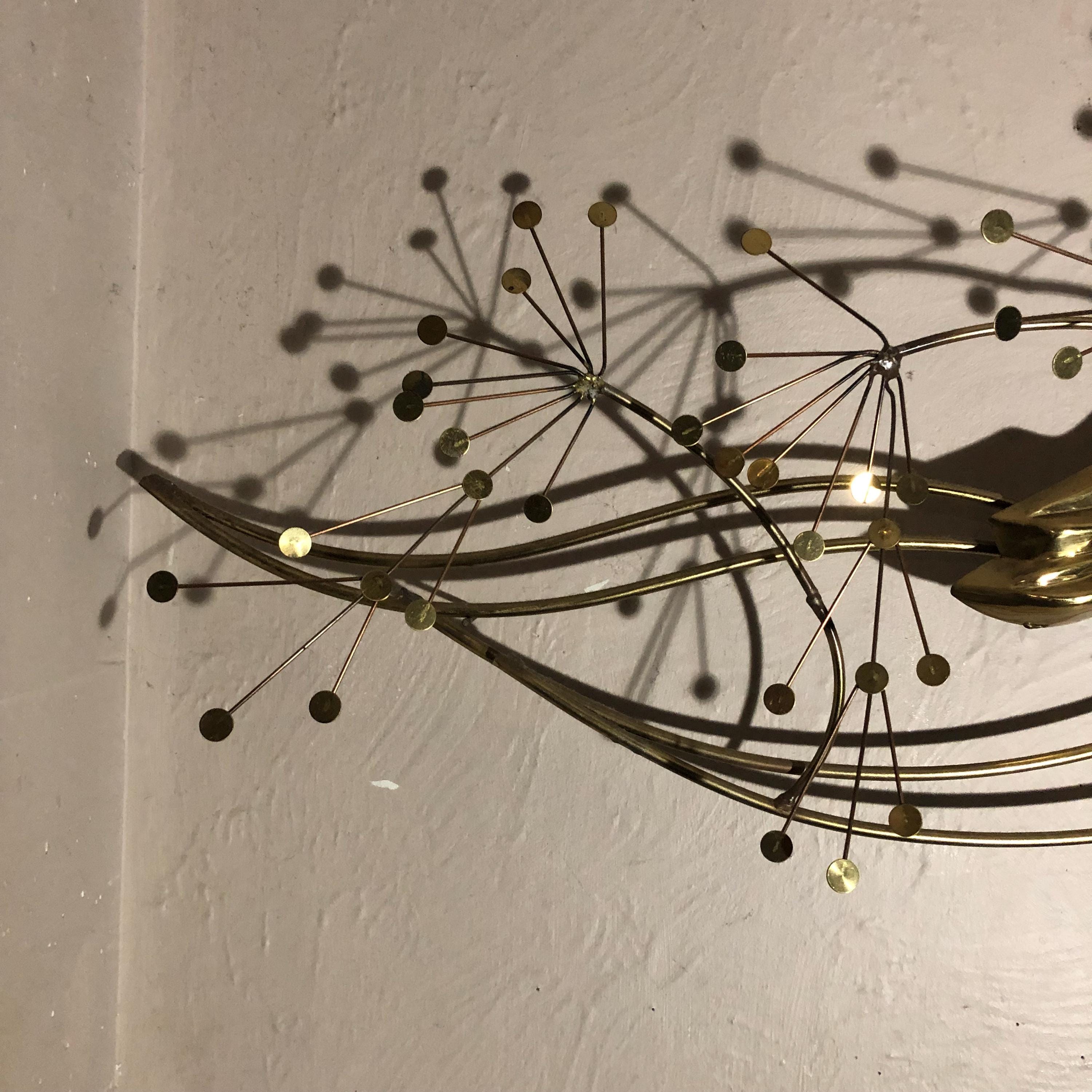 Curtis Jere Vintage Signed 1985 Gazelle Wall Art Sculpture 45.5" X 23.5 ...