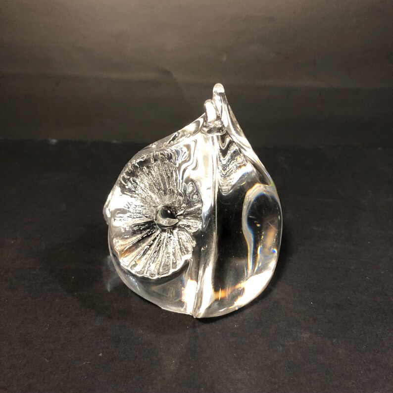 Vintage Mid Century Modern French Clear Glass Owl Sculpture From Daum 3 ...