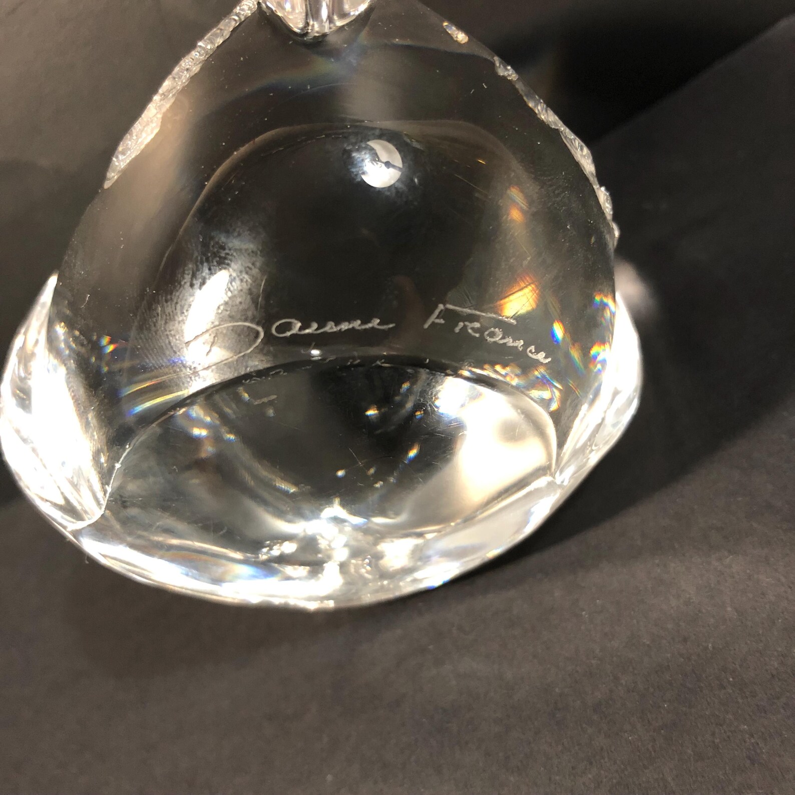 Vintage Mid Century Modern French Clear Glass Owl Sculpture From Daum 3 ...