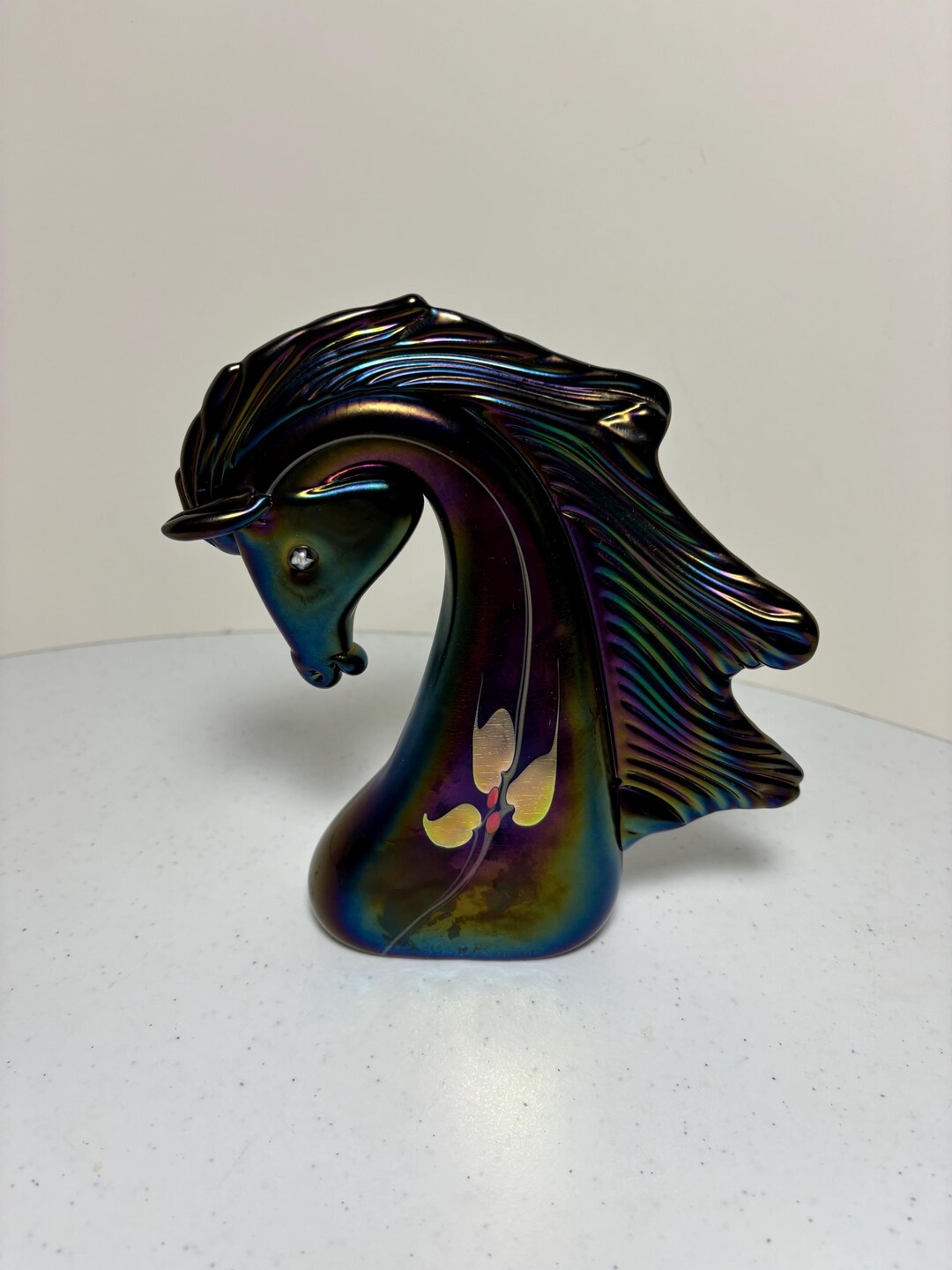 Gorgeous Stuart Abelman Art Glass Horse Head Signed 1982 MH300-9 - Etsy