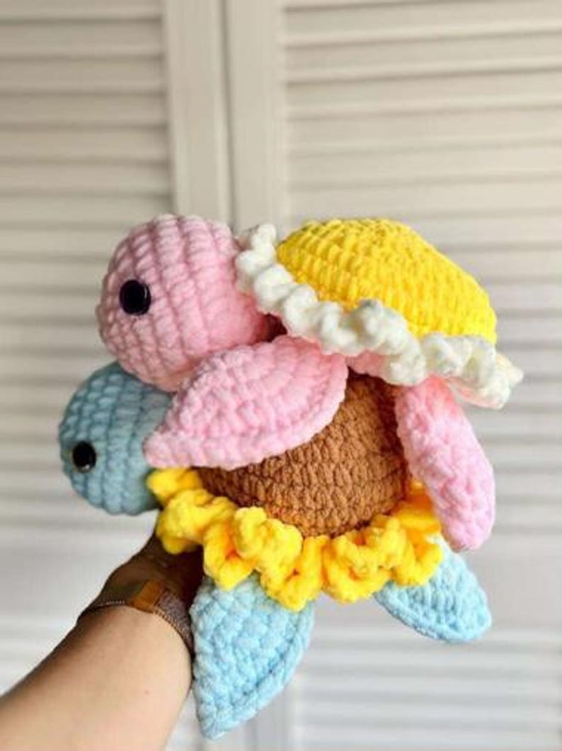 Daisy Crochet Turtle Amigurumi Pattern PDF - Gift for Her - Amigurumi ...