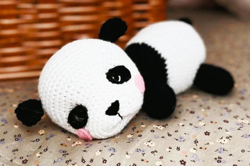 Panda Toy Crochet Amigurumi Pattern PDF - Gift for Her - Amigurumi ...