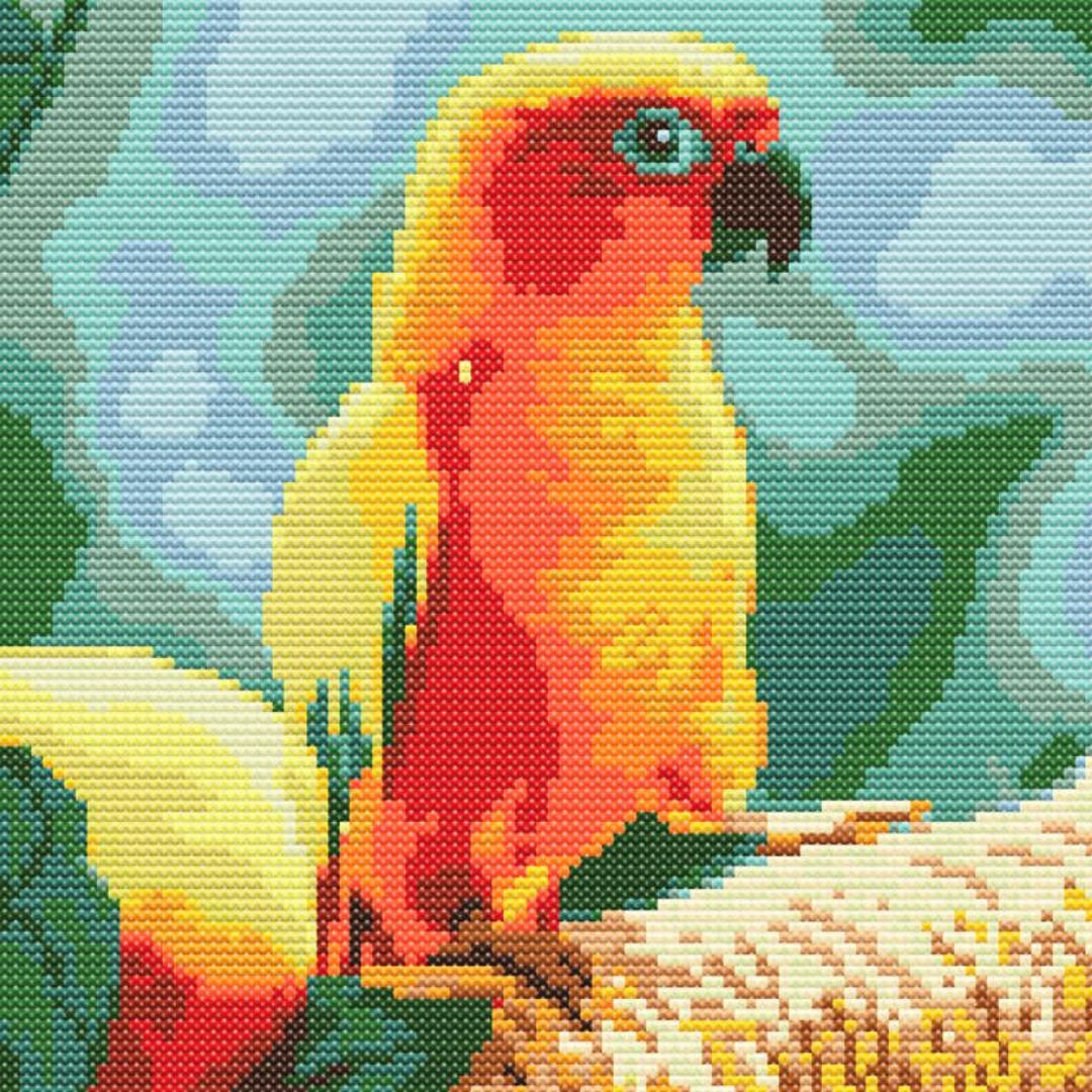 Parrot Cross Stitch Pattern - Etsy
