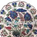 Iznik Ware Inspired Dish With Flower Bouquet - Handmade - Home Decor ...