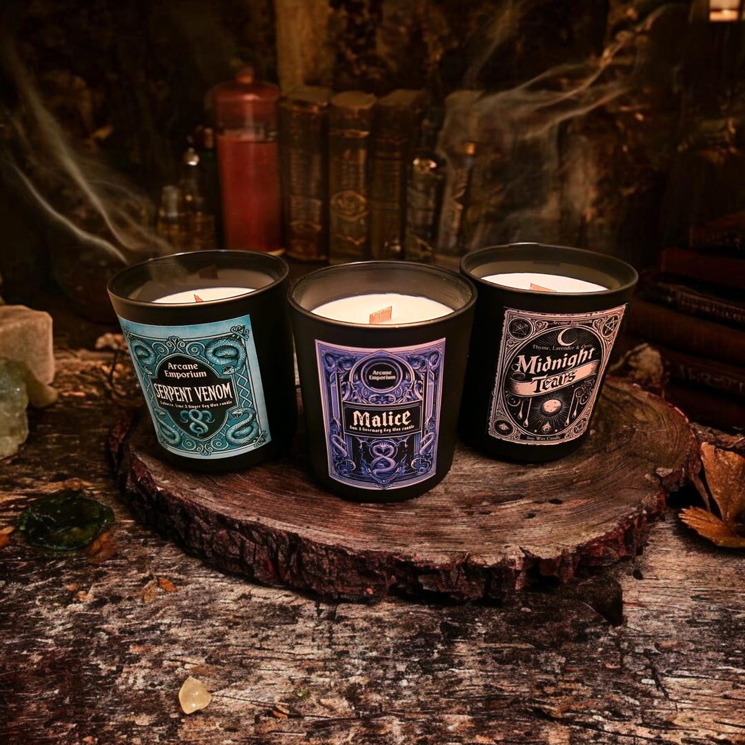 D&D Inspired Poison Candles | Soy Wax | Wood Wick Candle | DND Gifts ...