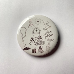 Catholic Button Pin - Christian Pin - Catholic Gift - Religious Pins ...