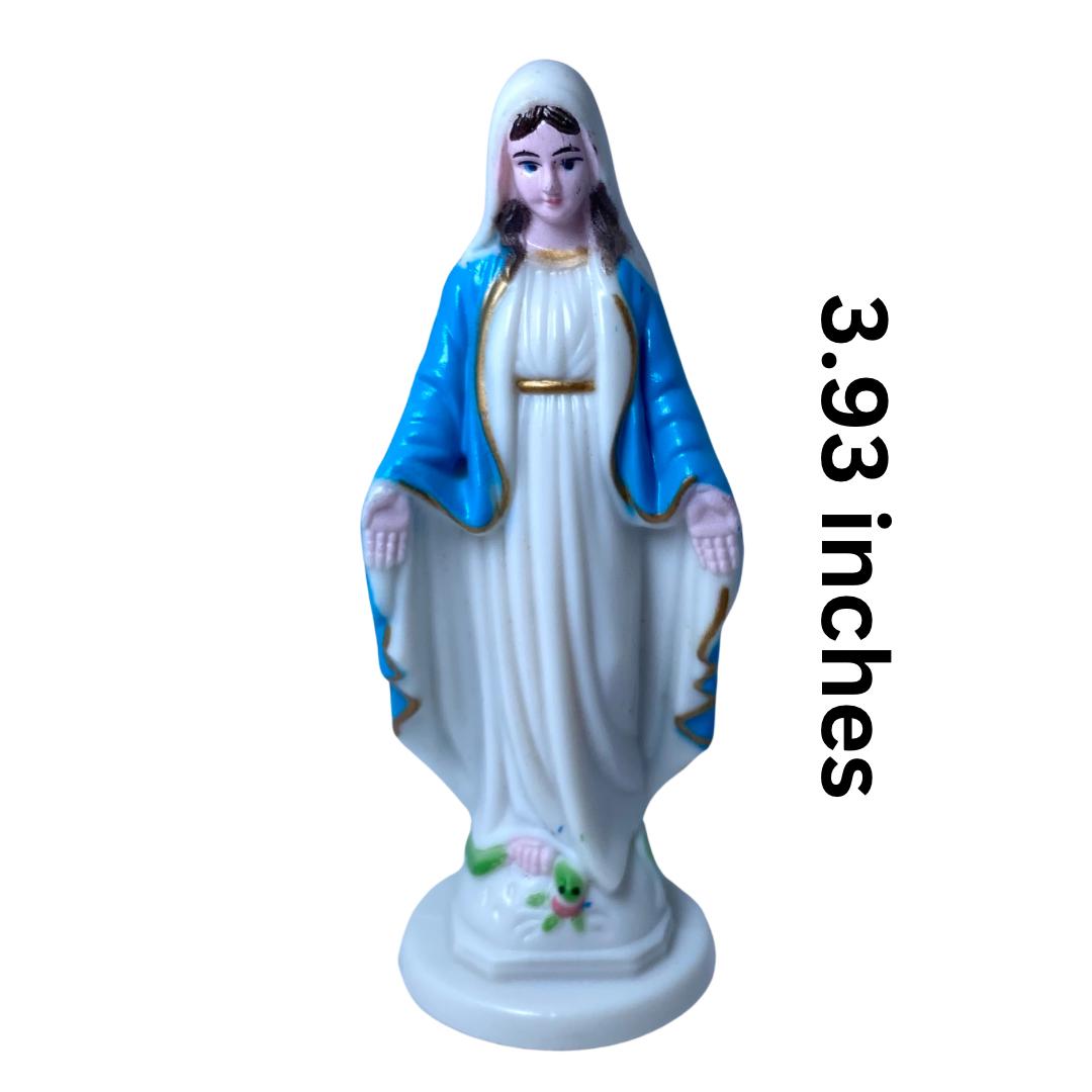 Virgin Mary Mini Statue Acrylic Mother Mary Statue Catholic Gifts Hail ...