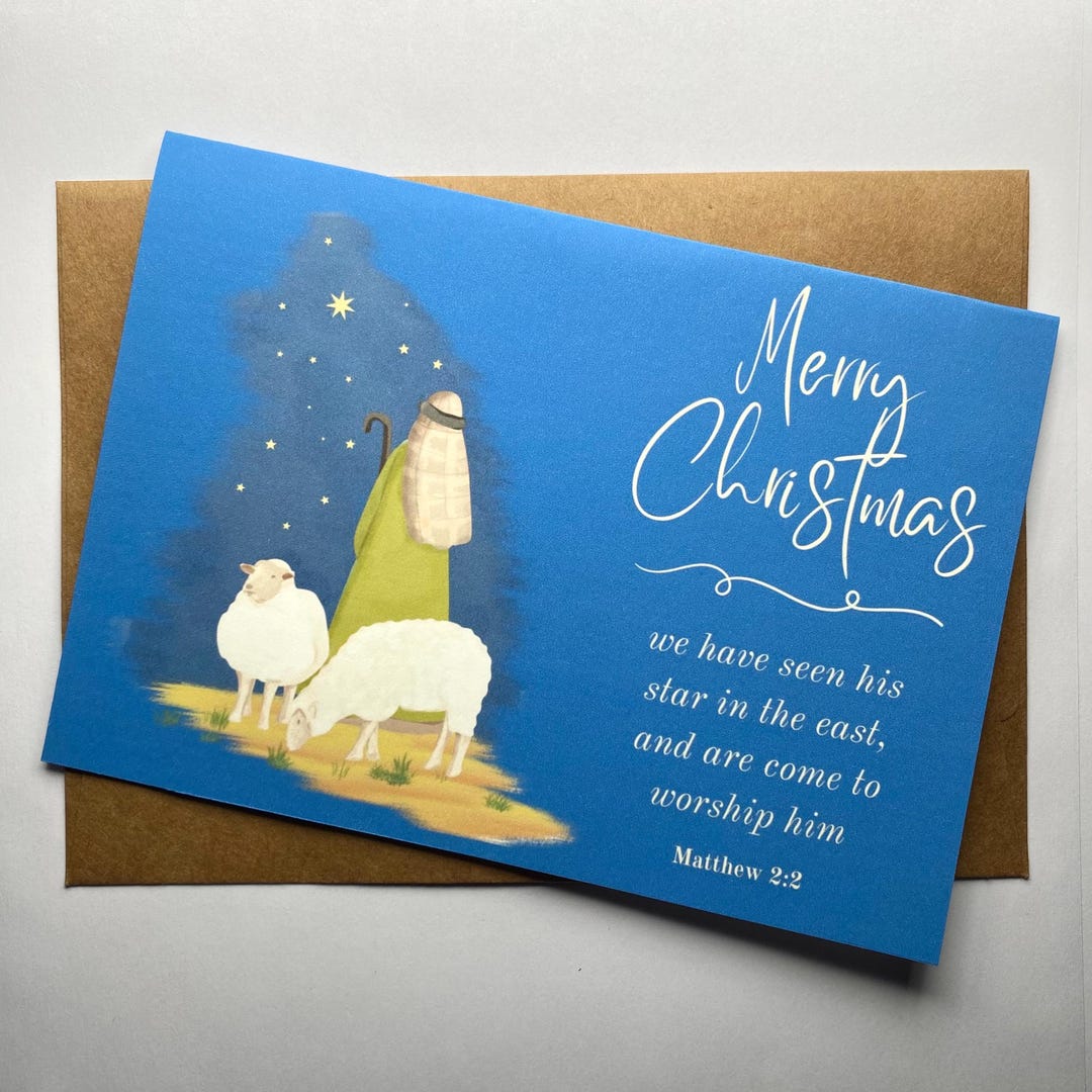 Nativity Scene Christmas Card Religious Christmas Cards Christian ...