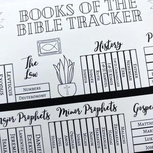 Books of the Bible Tracker Sticker - Etsy