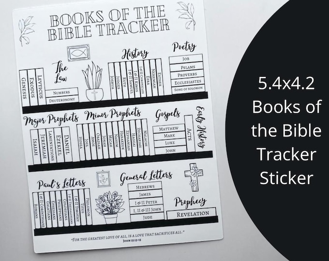 Books of the Bible Sticker - Etsy
