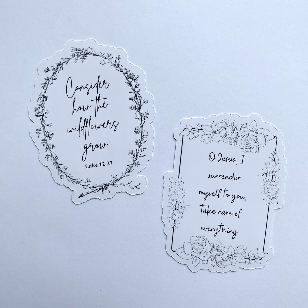 Bible Verse Sticker Jesus Sticker Prayer Sticker Catholic Stickers ...