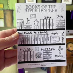 Books of the Bible Tracker Sticker - Etsy
