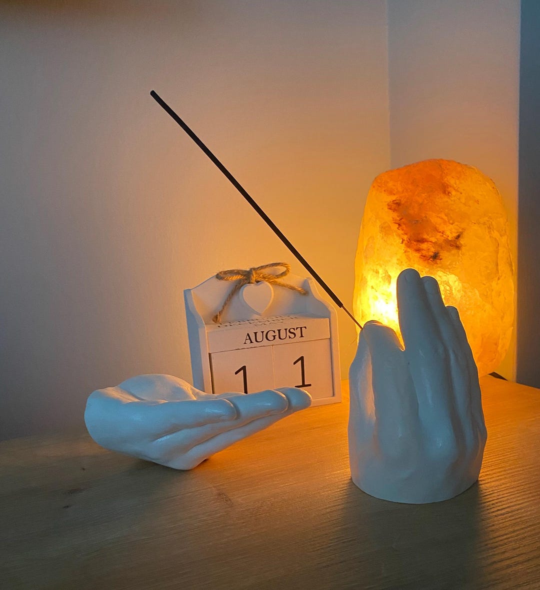 Stone Look Real Hand Incense Holder, Gift Special Design Incense Burner ...