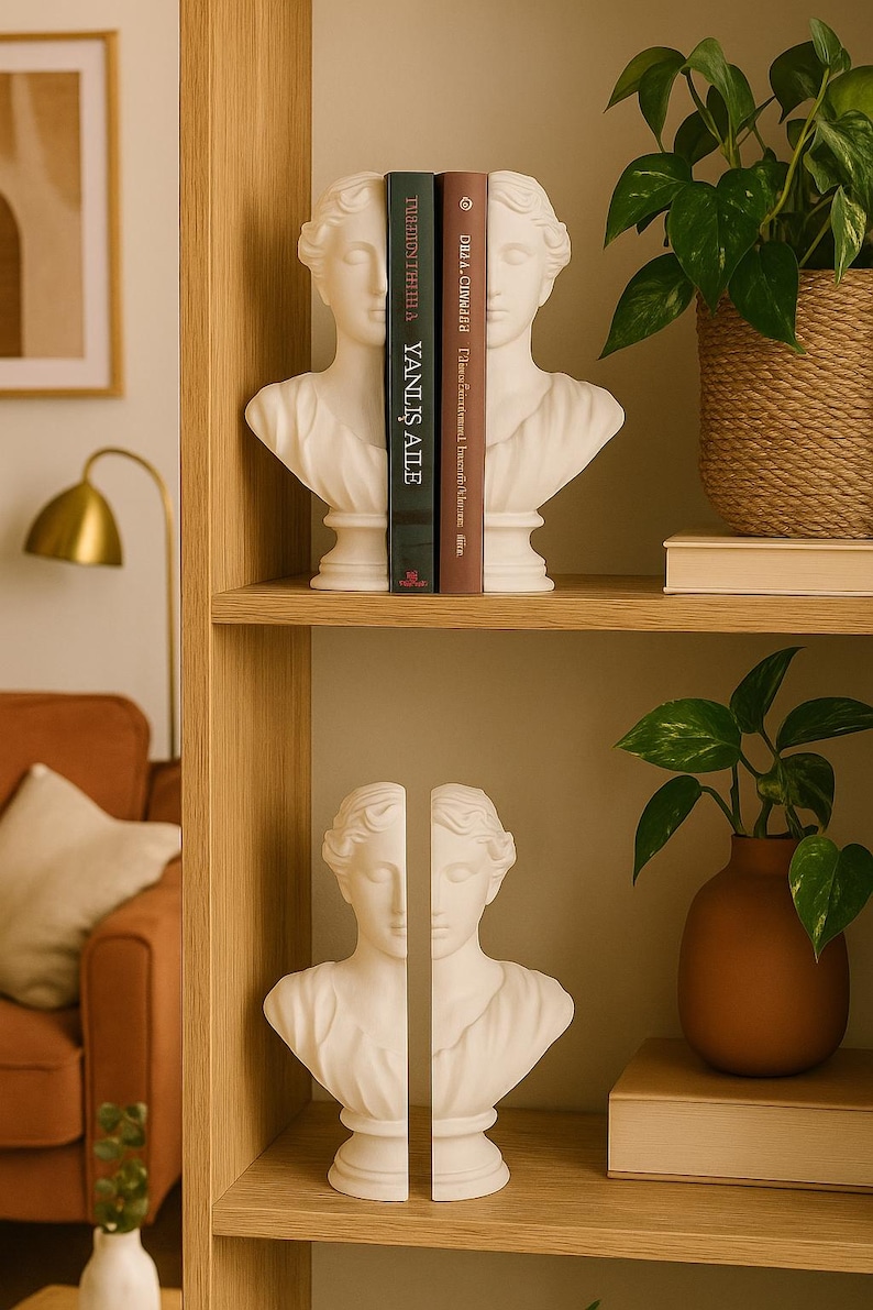 Aphrodite Bust Bookends: 3D Printed Greek Goddess Sculpture - Etsy