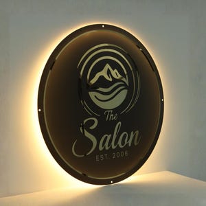 Custom Acrylic LED Backlit Sign, Light up Business Logo Sign, Wall ...