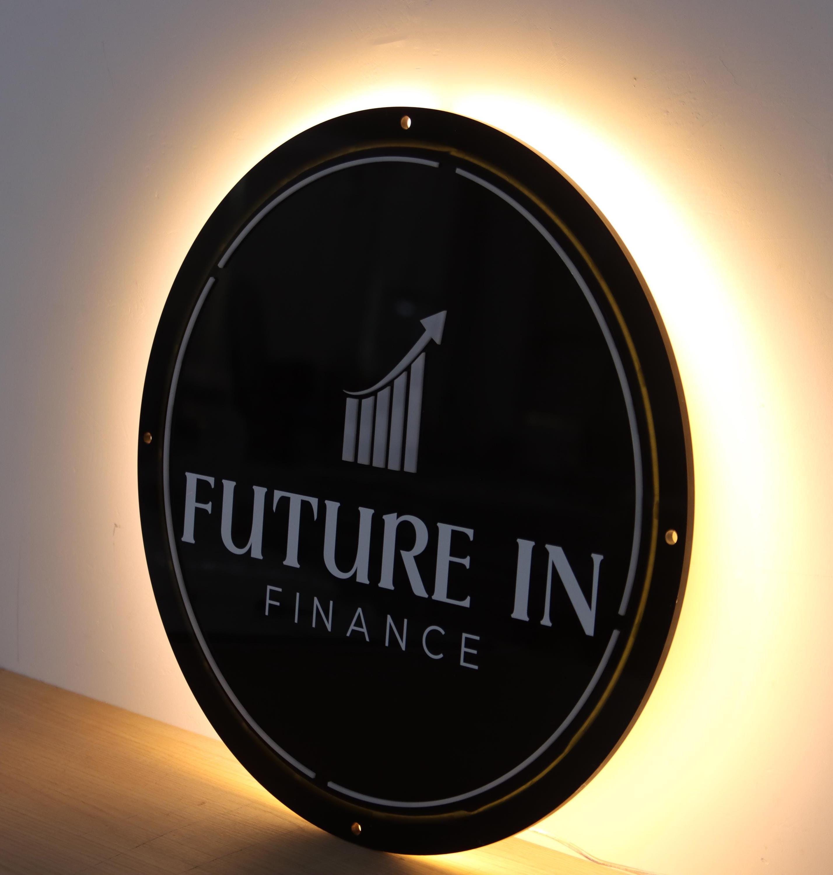 Custom Acrylic LED Backlit Sign, Light up Business Logo Sign, Wall ...