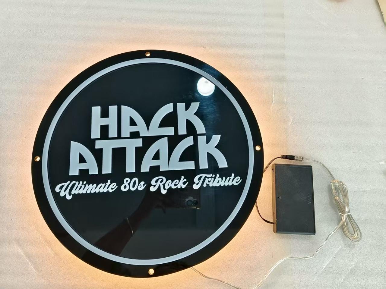 Custom Acrylic LED Backlit Sign, Light up Business Logo Sign, Wall ...