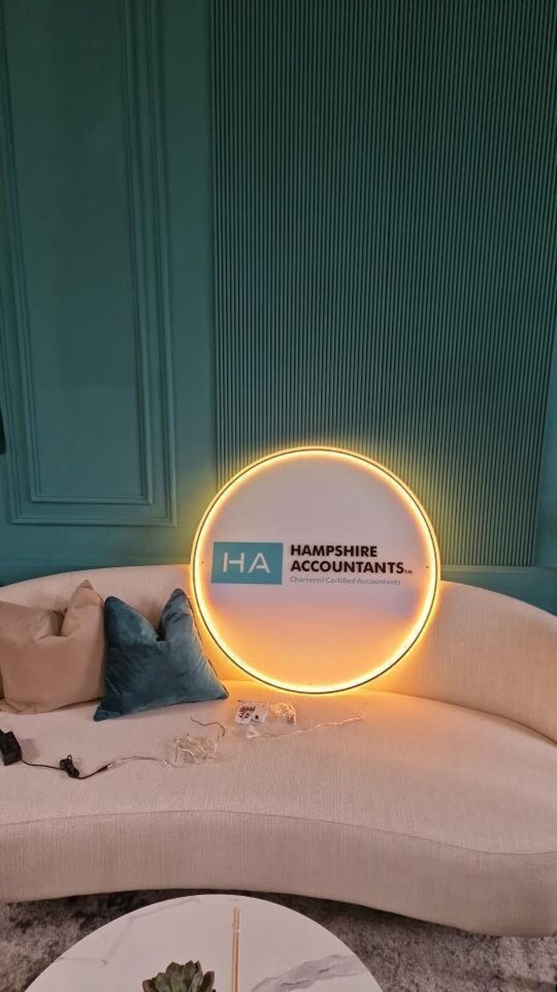 Custom Neon Logo, Acrylic Business Sign, Backlit LED Sign, Beauty Bar ...