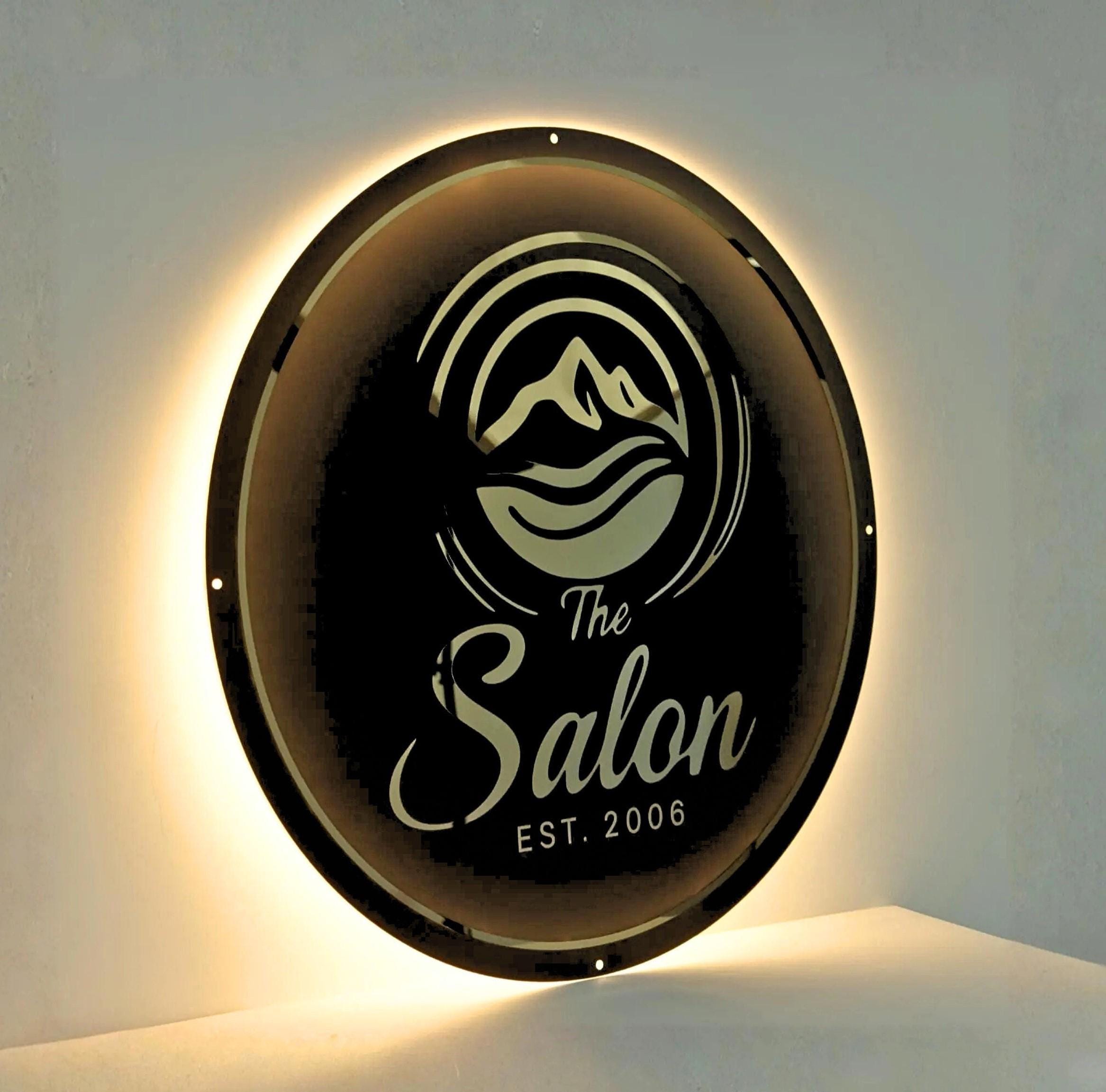 Custom Acrylic LED Backlit Sign, Light up Business Logo Sign, Wall ...