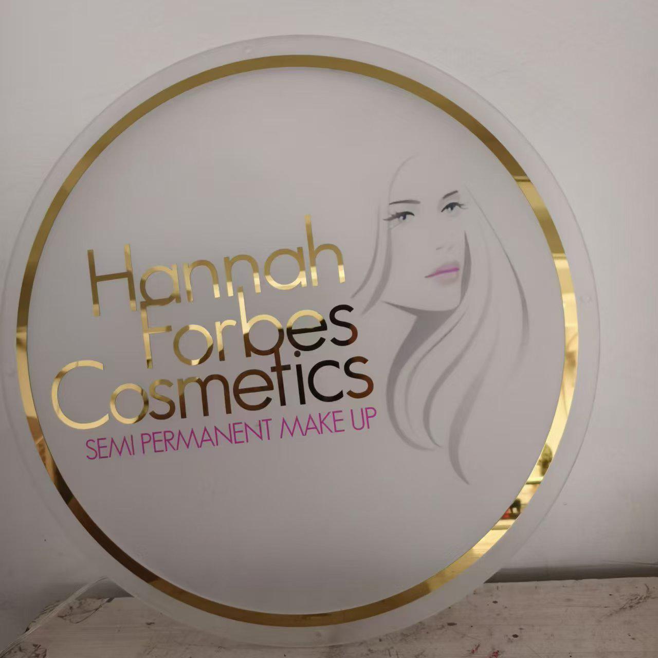 Custom 3D Acrylic Salon Sign | LED Neon Business Logo Sign | Hair ...