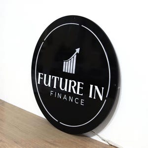 Custom Acrylic LED Backlit Sign, Light up Business Logo Sign, Wall ...