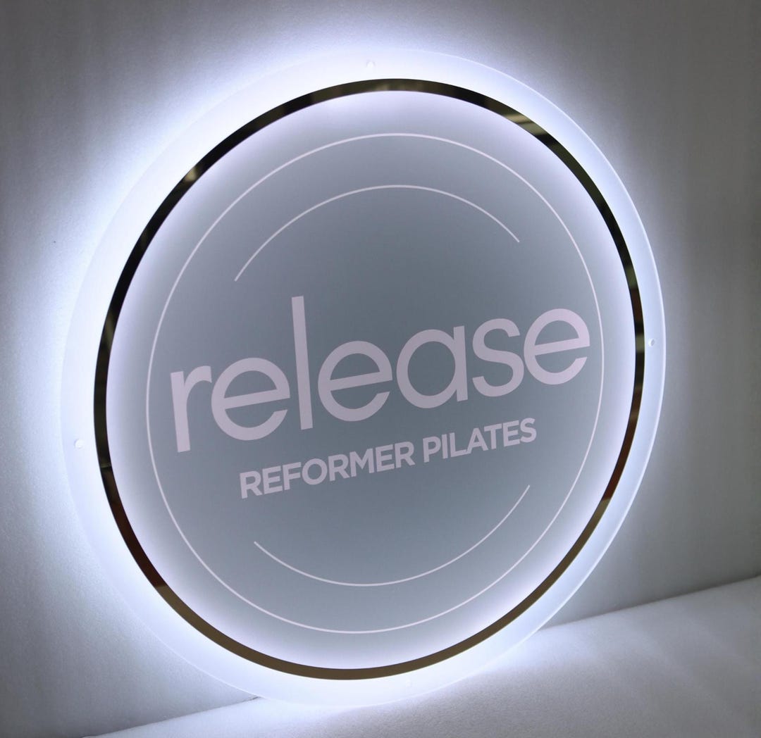 Acrylic Light up Business Sign | Neon Backlit Company Logo | 3d Led ...