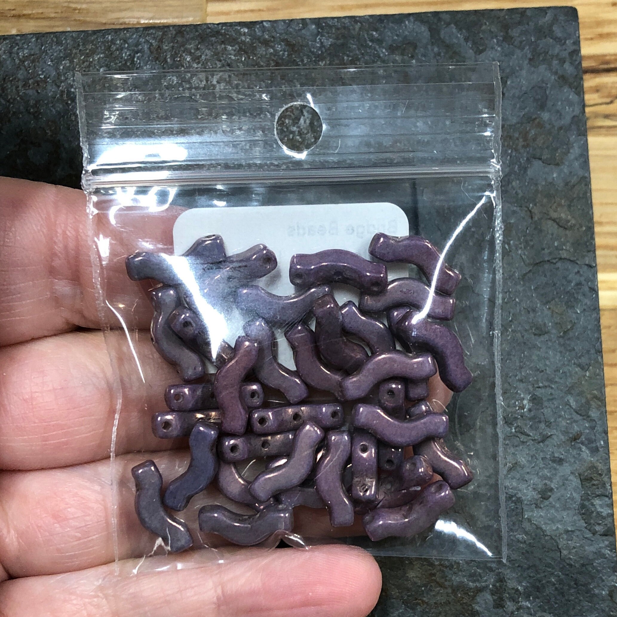 Bridge Bead Three Hole Bead 3x12mm Lilac Vega Luster 10 | Etsy